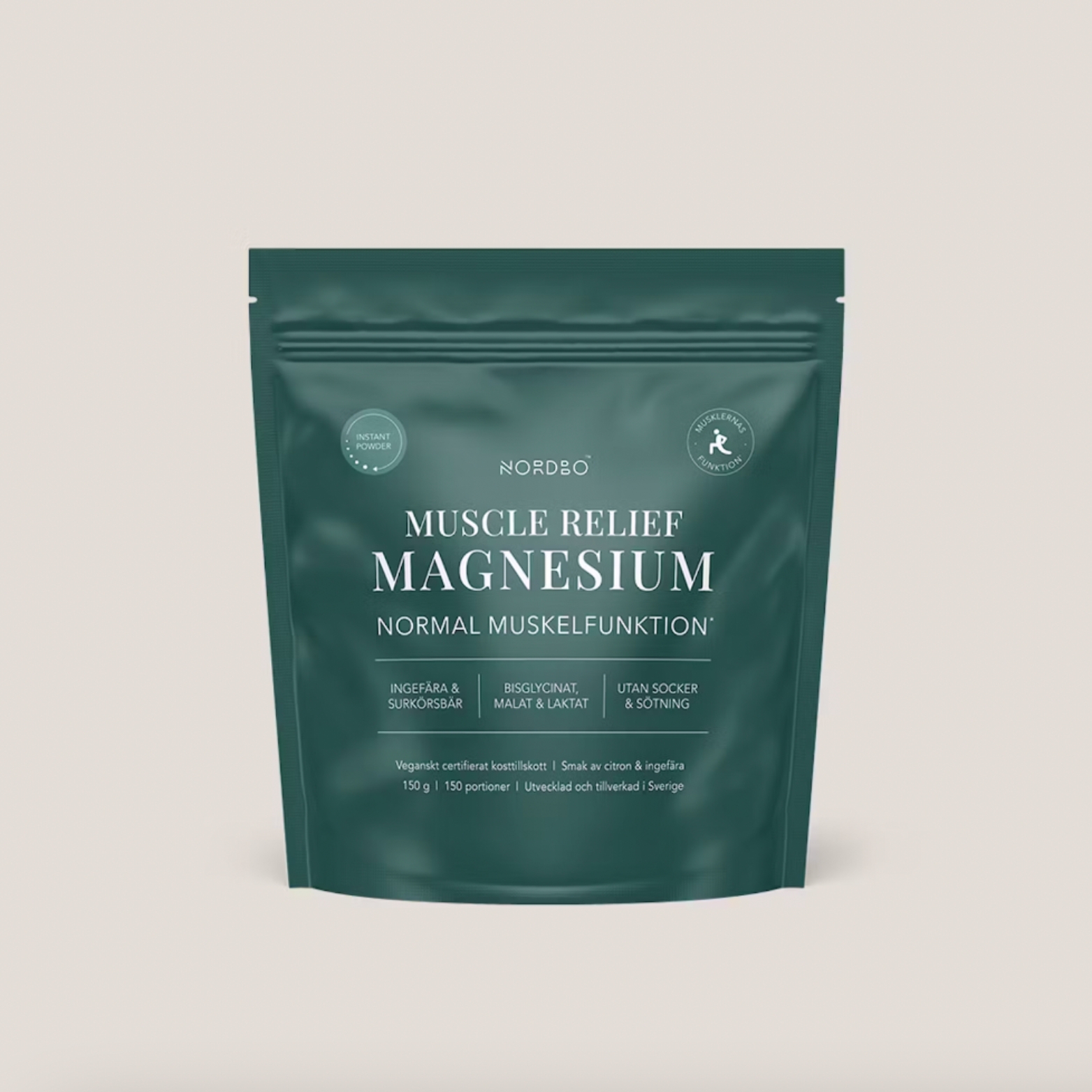 NORDBO Muscle Relief Instant Magnesium 150g - vitaminX